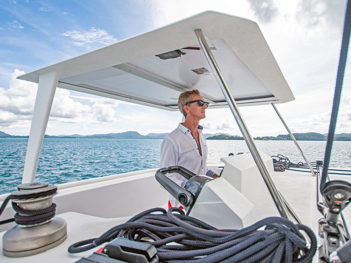 Solar Electric Sailing Catamaran Yacht | Gilles Reigner — Gilles Reigner