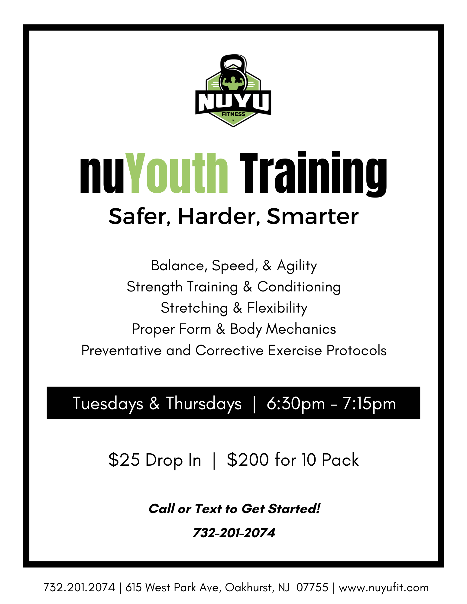 Youth Training Program — nuYu Fitness