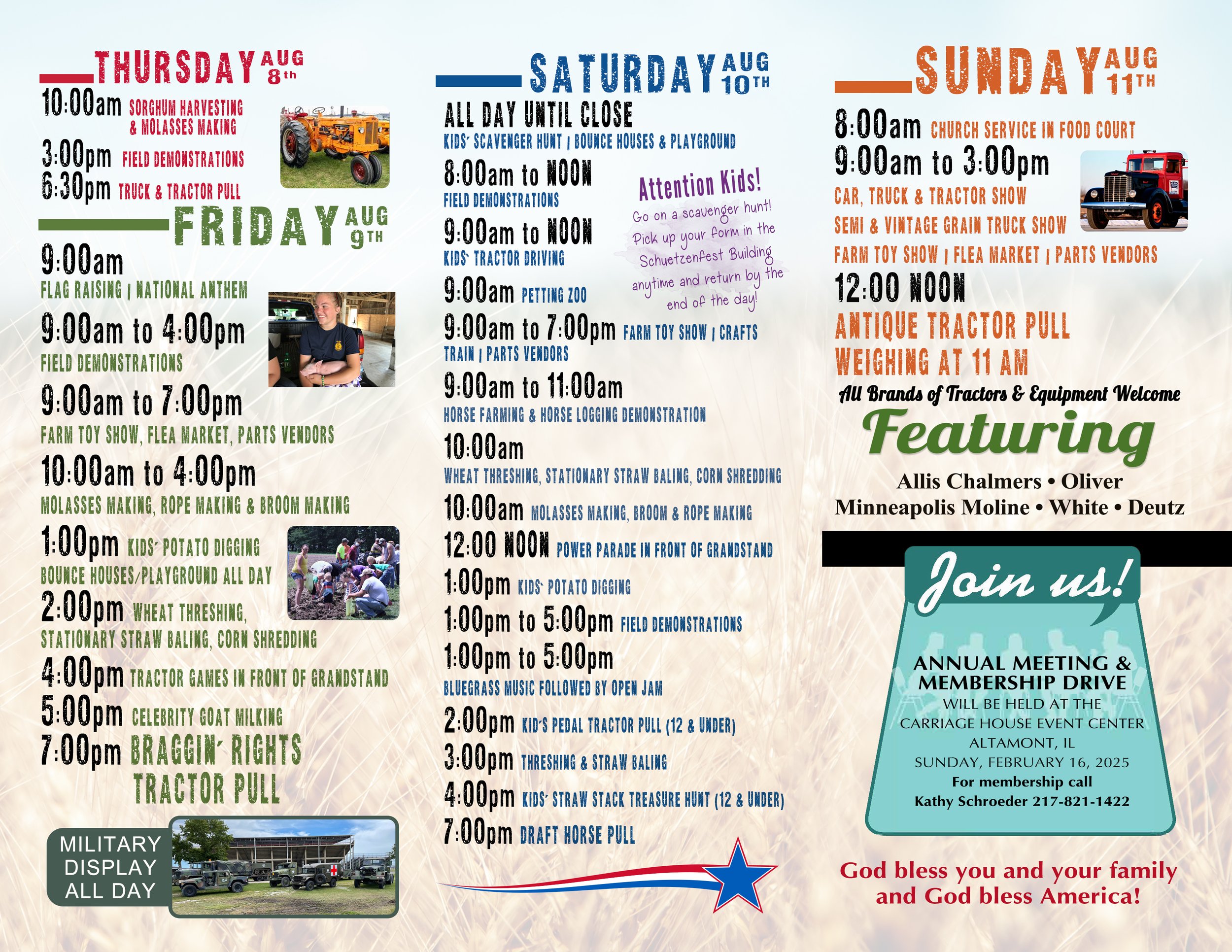 Show Flyer — Mill Road Thresherman Association