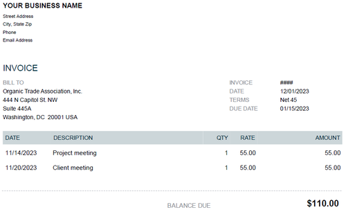 Contractor Invoice Submission Form — OATS