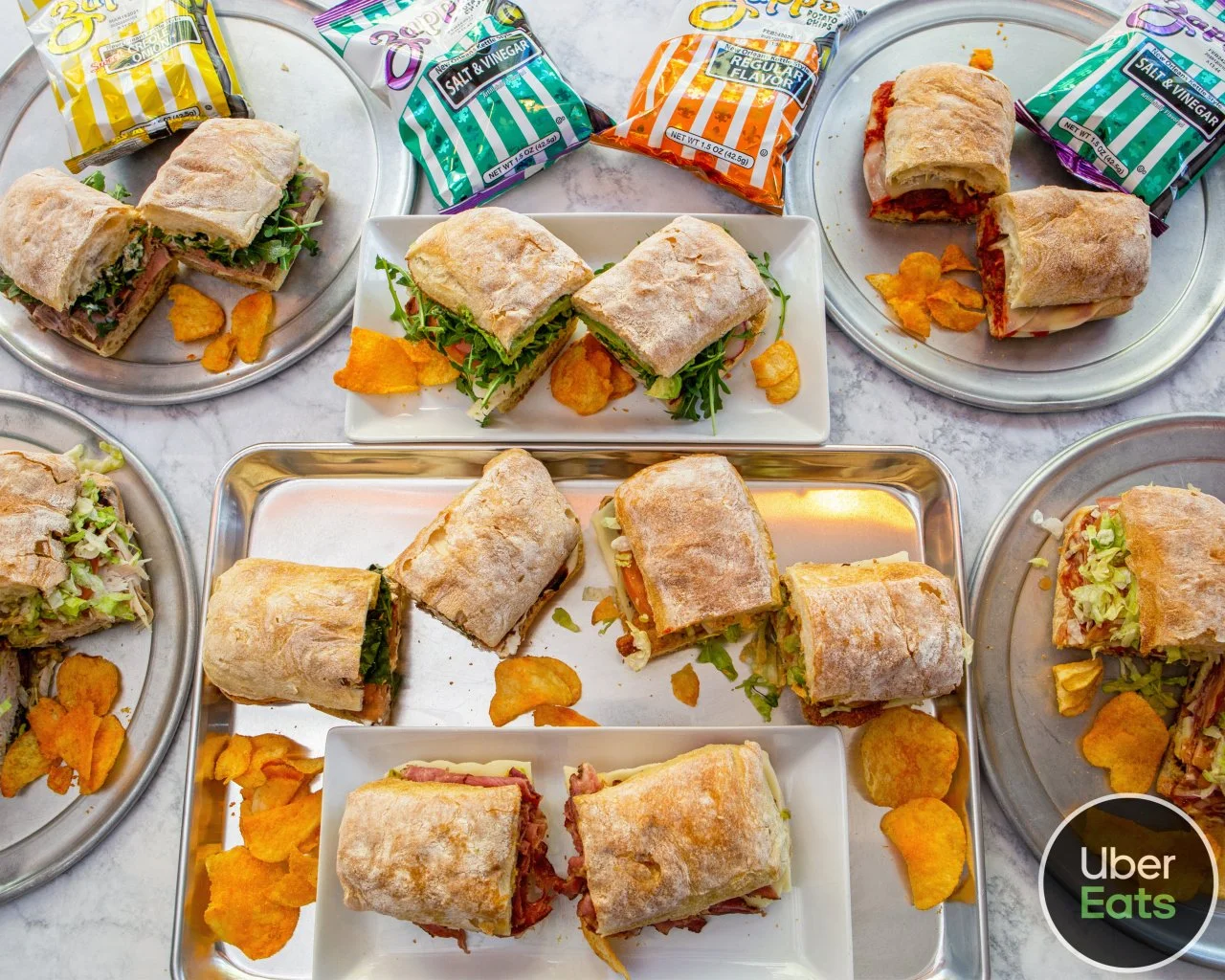 Potato Chips Deli Sandwiches