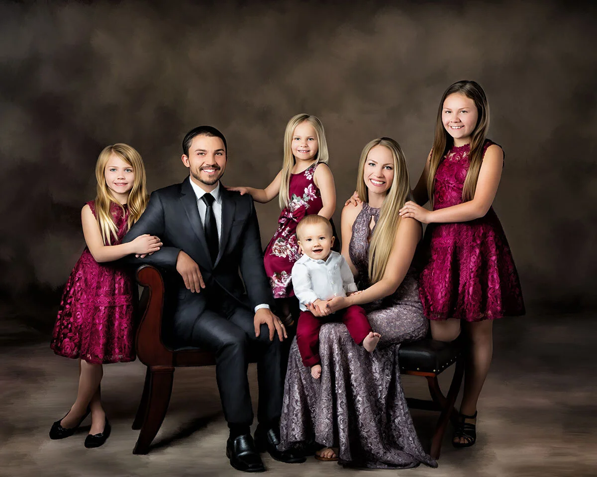 Studio Formal Family Portraits