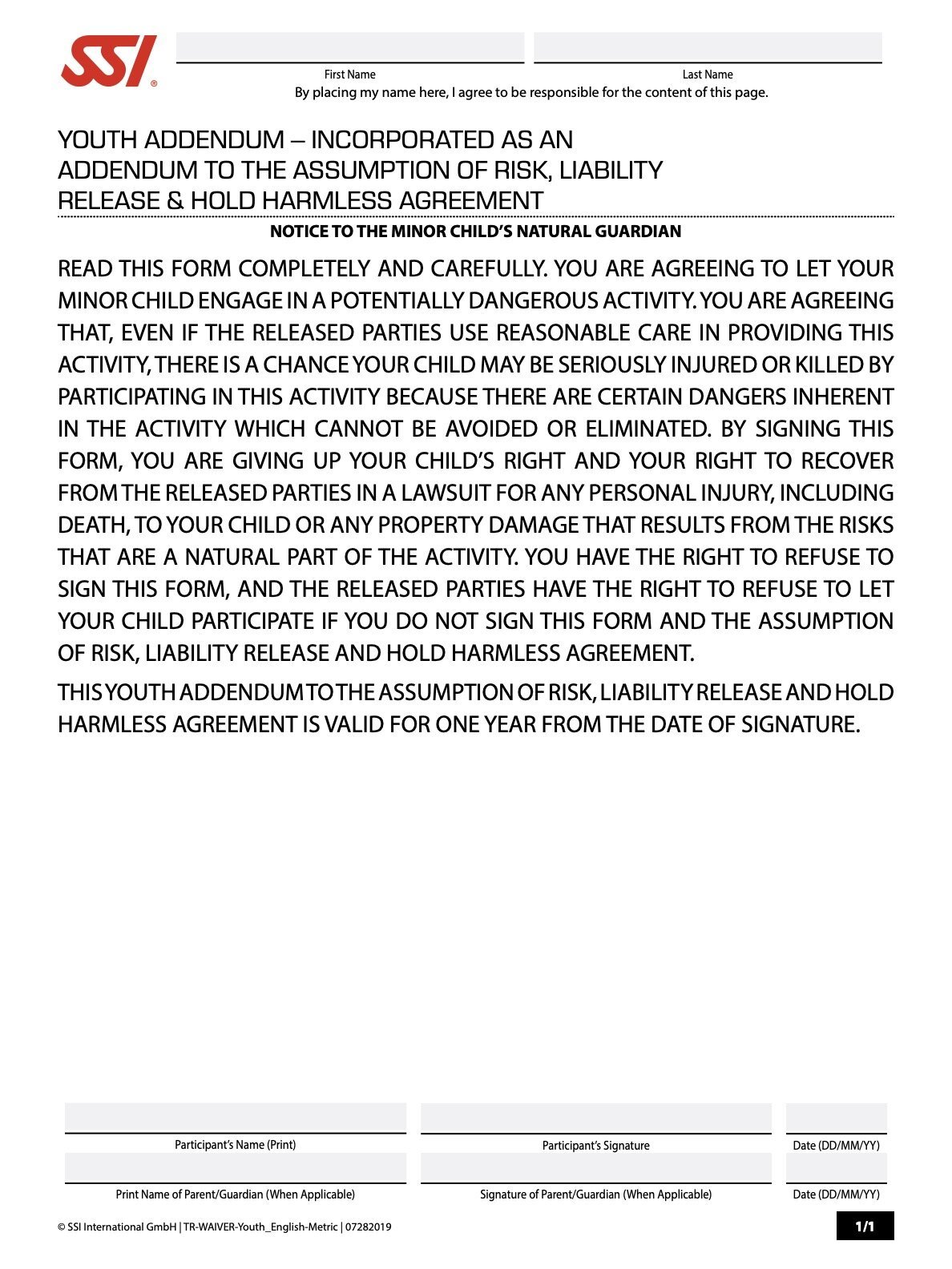 Forms & Registration — Scuba Charlotte