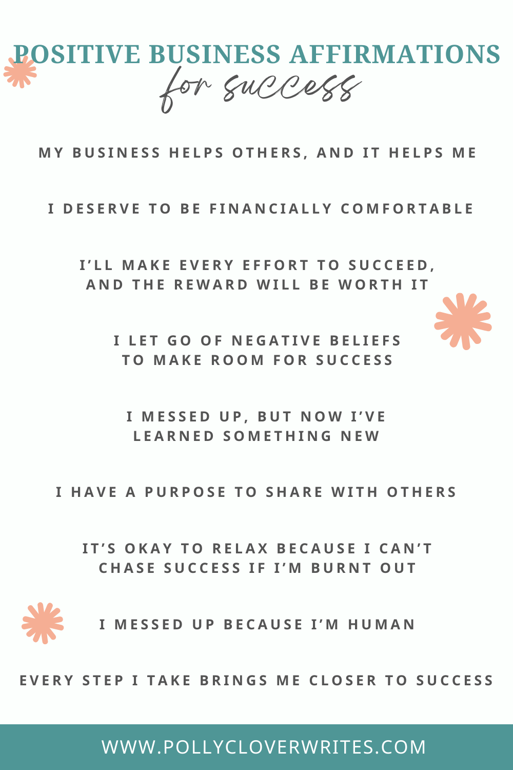 30 Positive Business Affirmations for Success — Polly Clover Writes