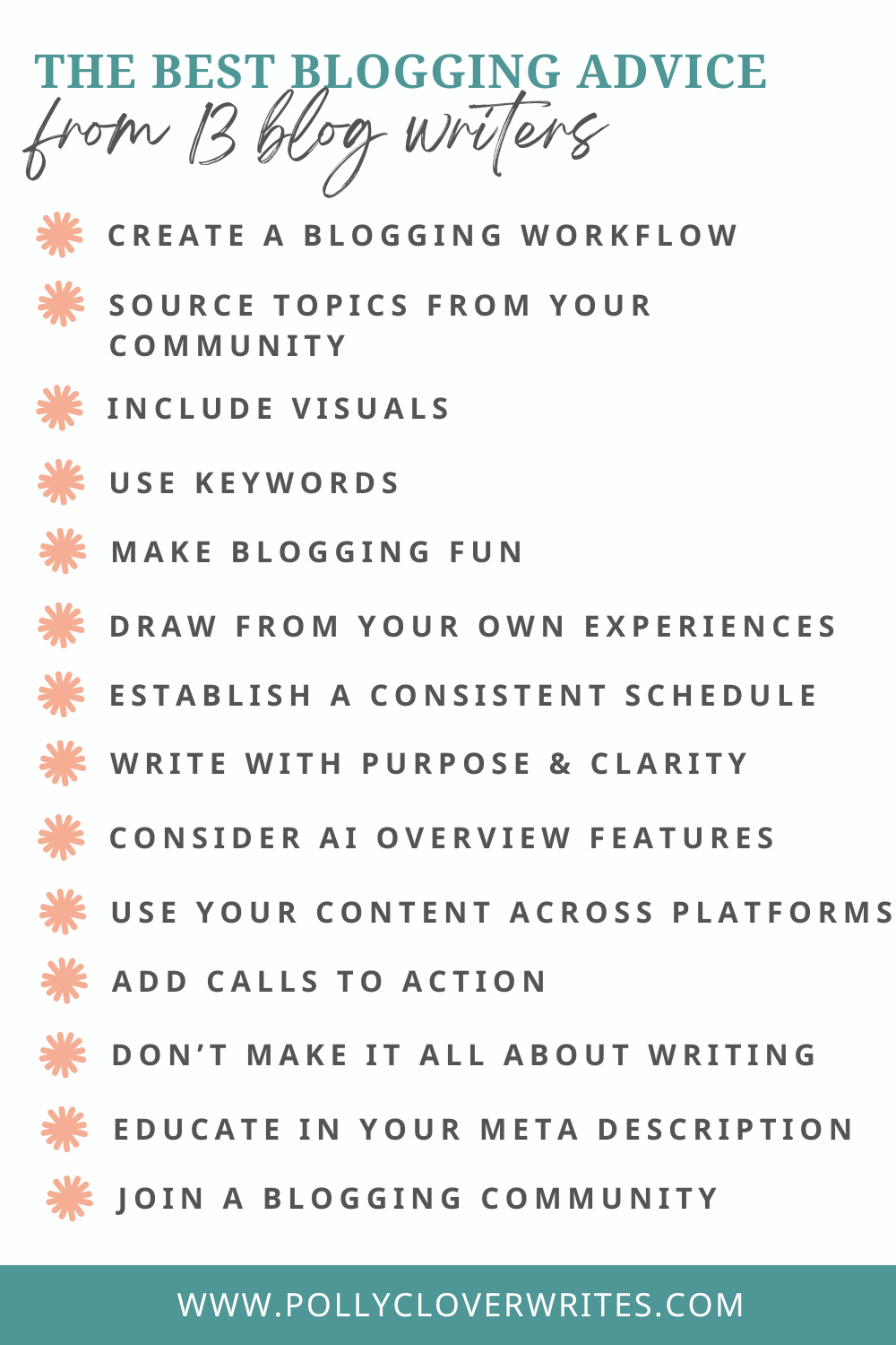 The Best Blogging Advice from 13 Blog Writers for 2025 — Polly Clover ...