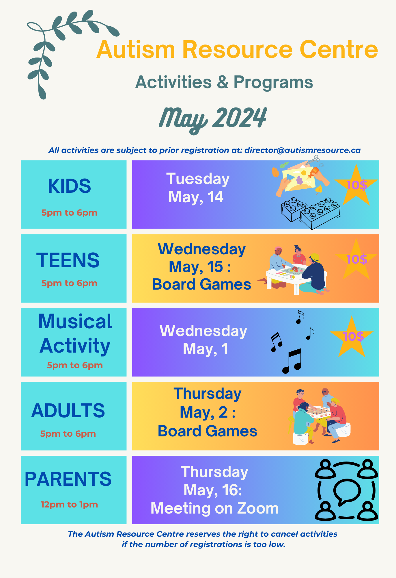 Programs — Autism Resource Centre