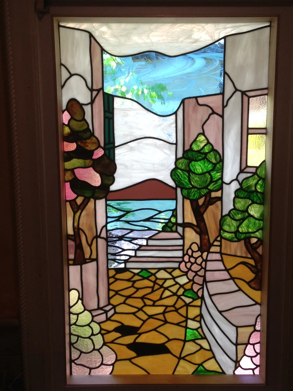 Stained Glass Landscape — Shed Brand Studios