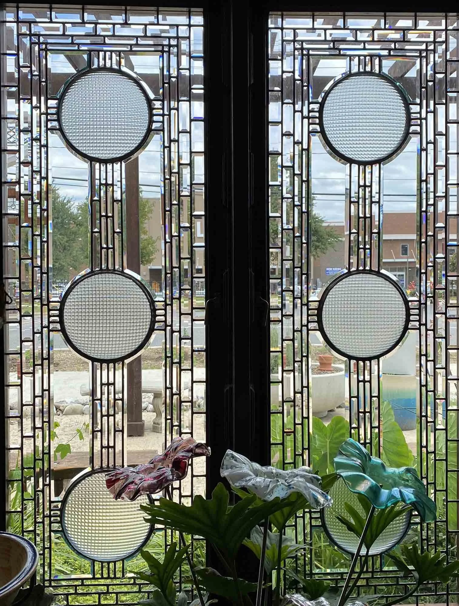 Art Deco Designs Stained Glass Antique Art Deco Leaded Stained Glass