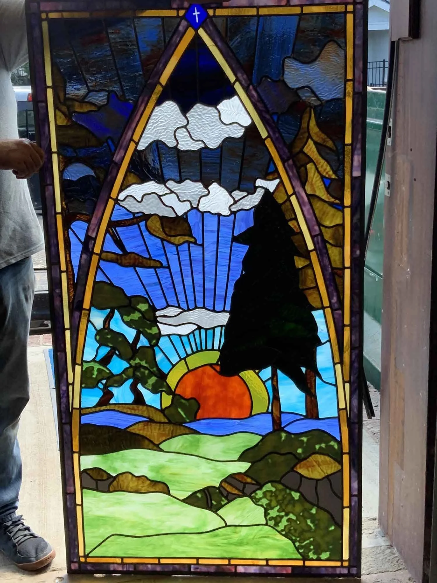 Stained Glass Landscape — Shed Brand Studios