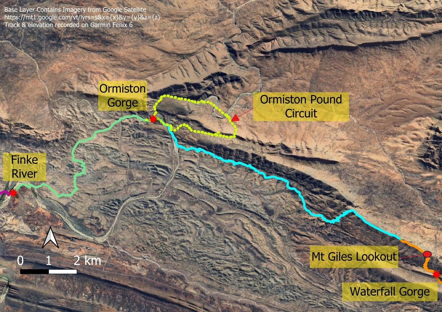 Ormiston Pound Day Circuit — Slower Hiking