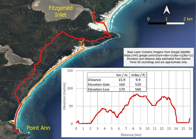 Mamang Trail Day 1 - Point Ann to Fitzgerald Inlet — Slower Hiking