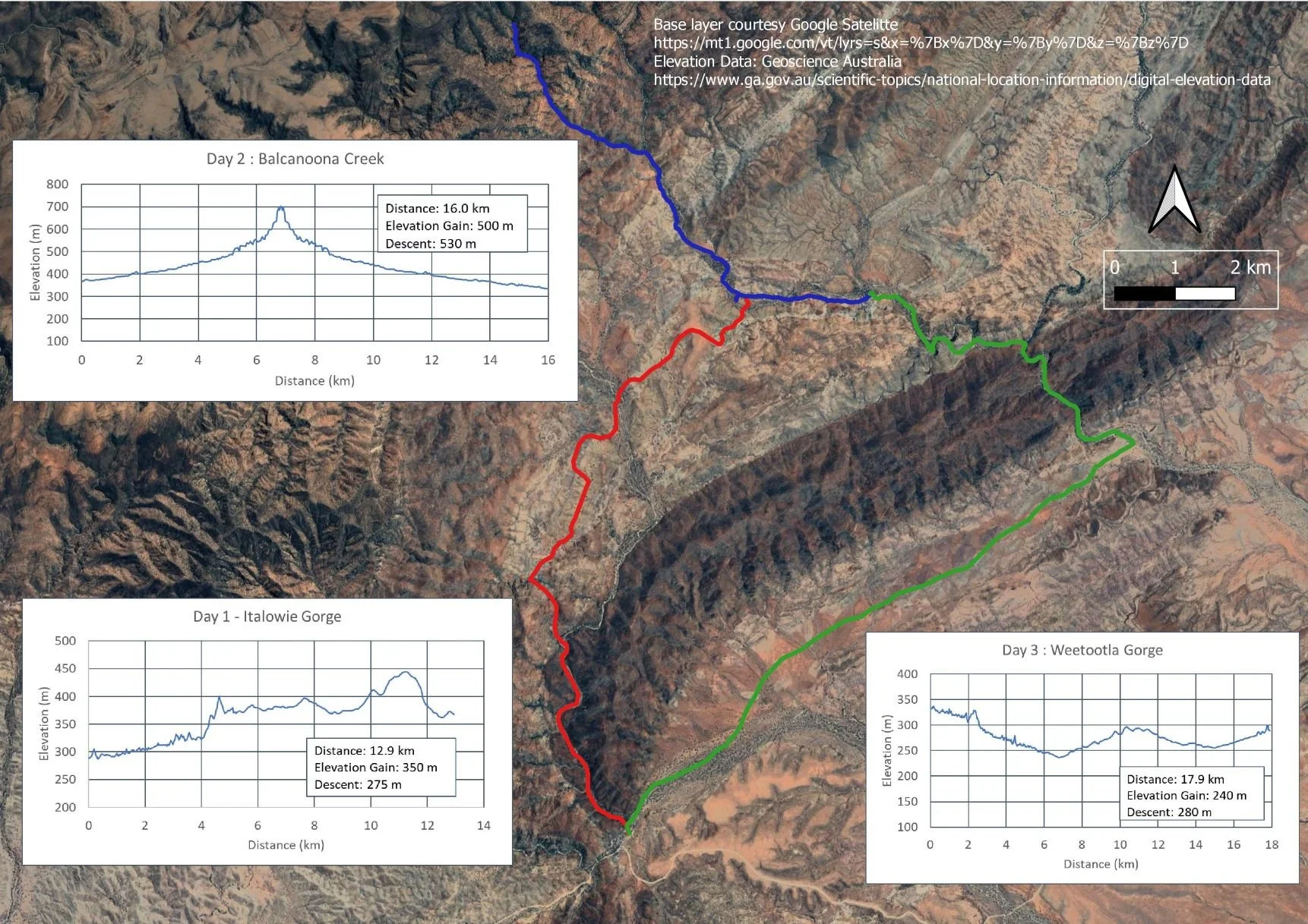 A Three Day Circuit Hike through Italowie and Weetootla Gorges in the ...