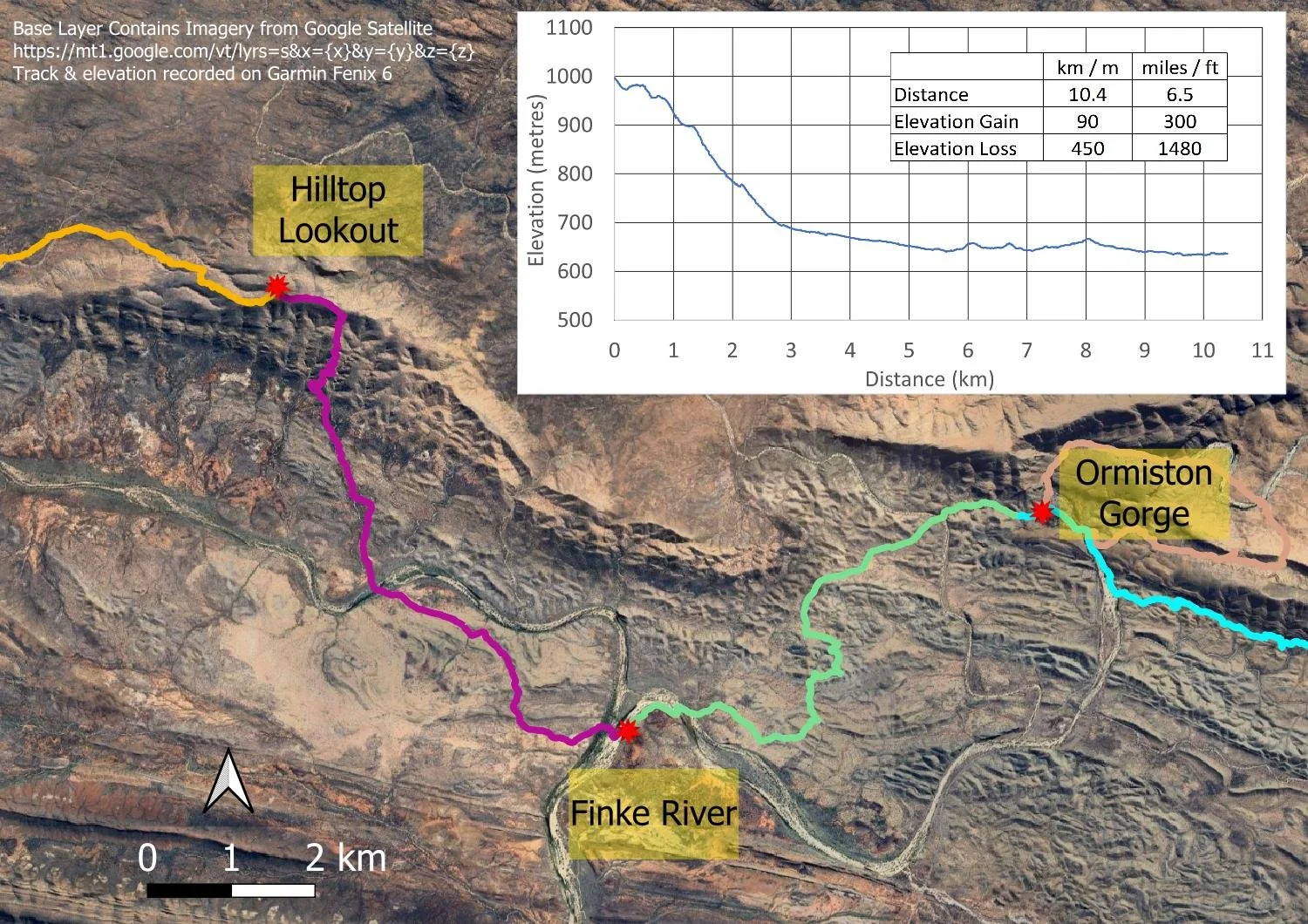 Hilltop to Finke River (Day 4, Sect. 10 Part) — Slower Hiking