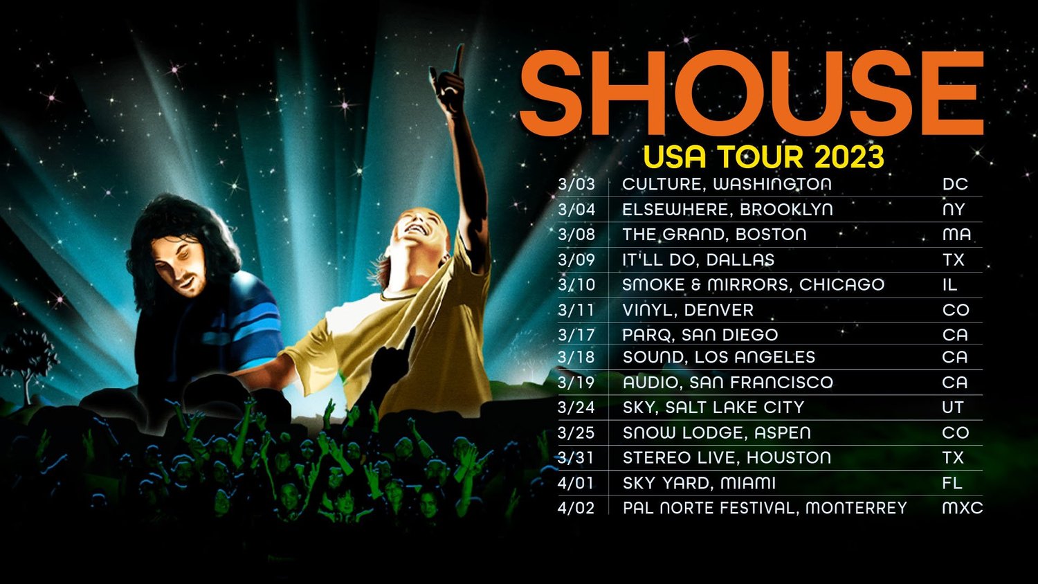 SHOUSE — Tour