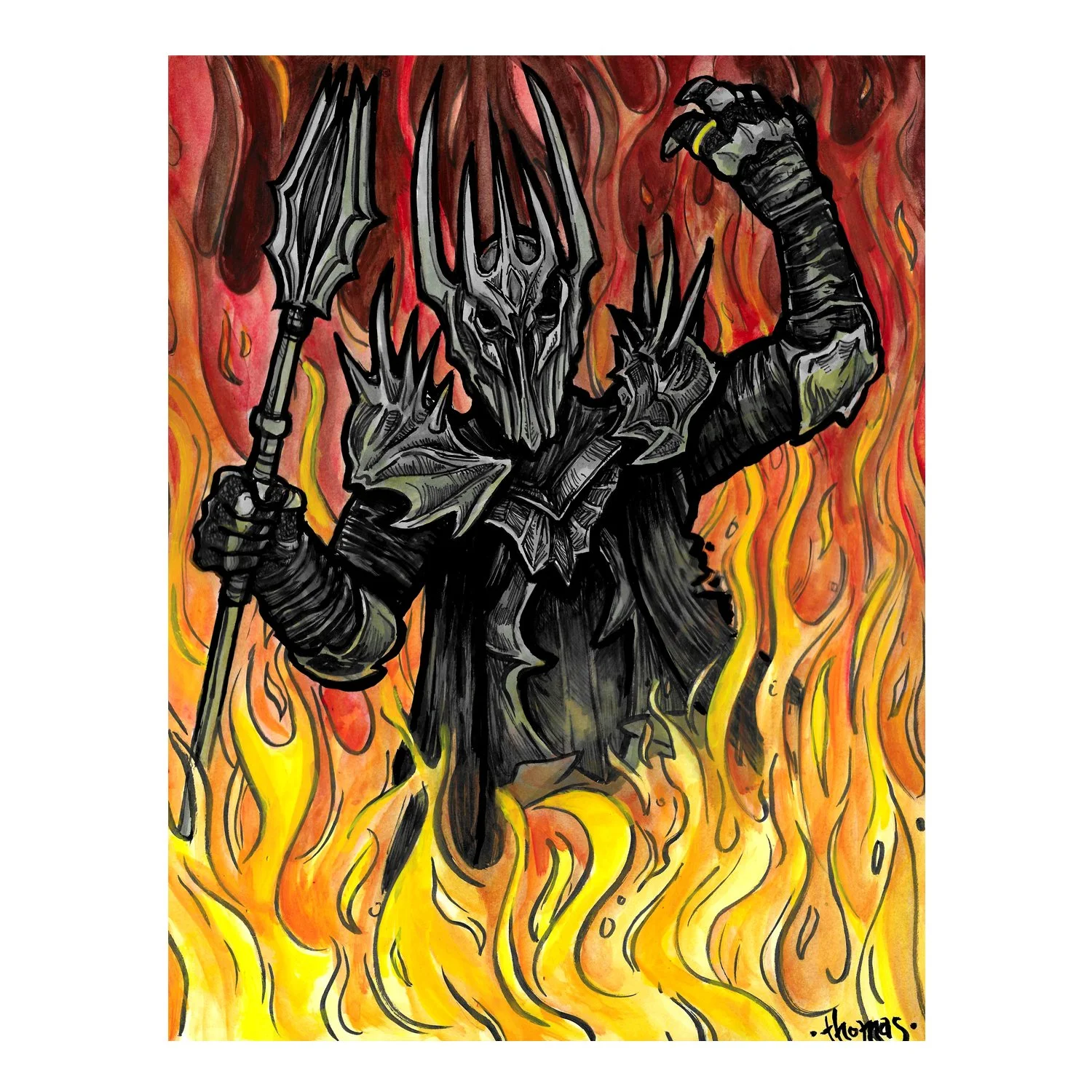 Sauron (Lord of the Rings) - Original Art — Spectral Void Comics & More
