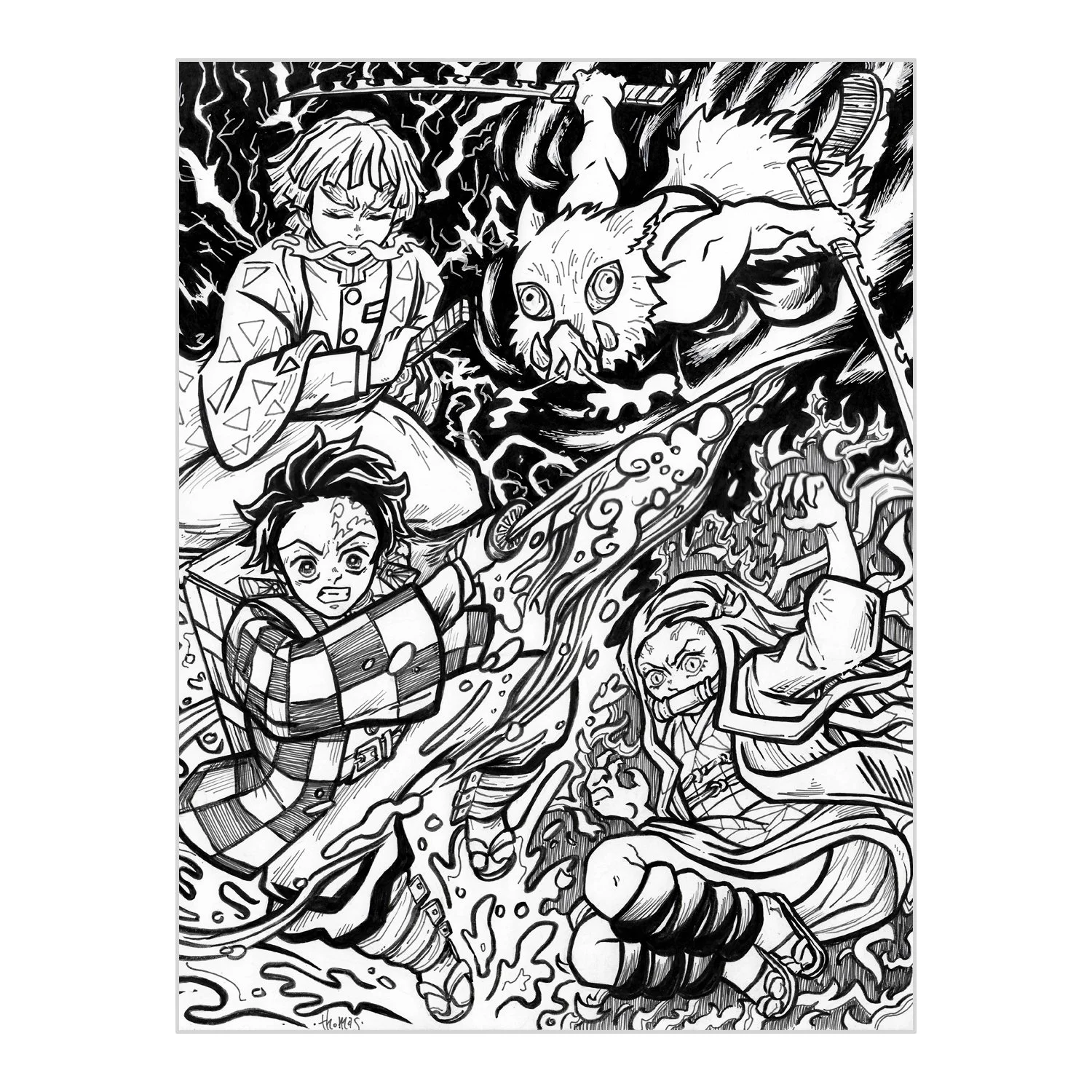Demon Slayer - Original Art — Spectral Void Comics & More