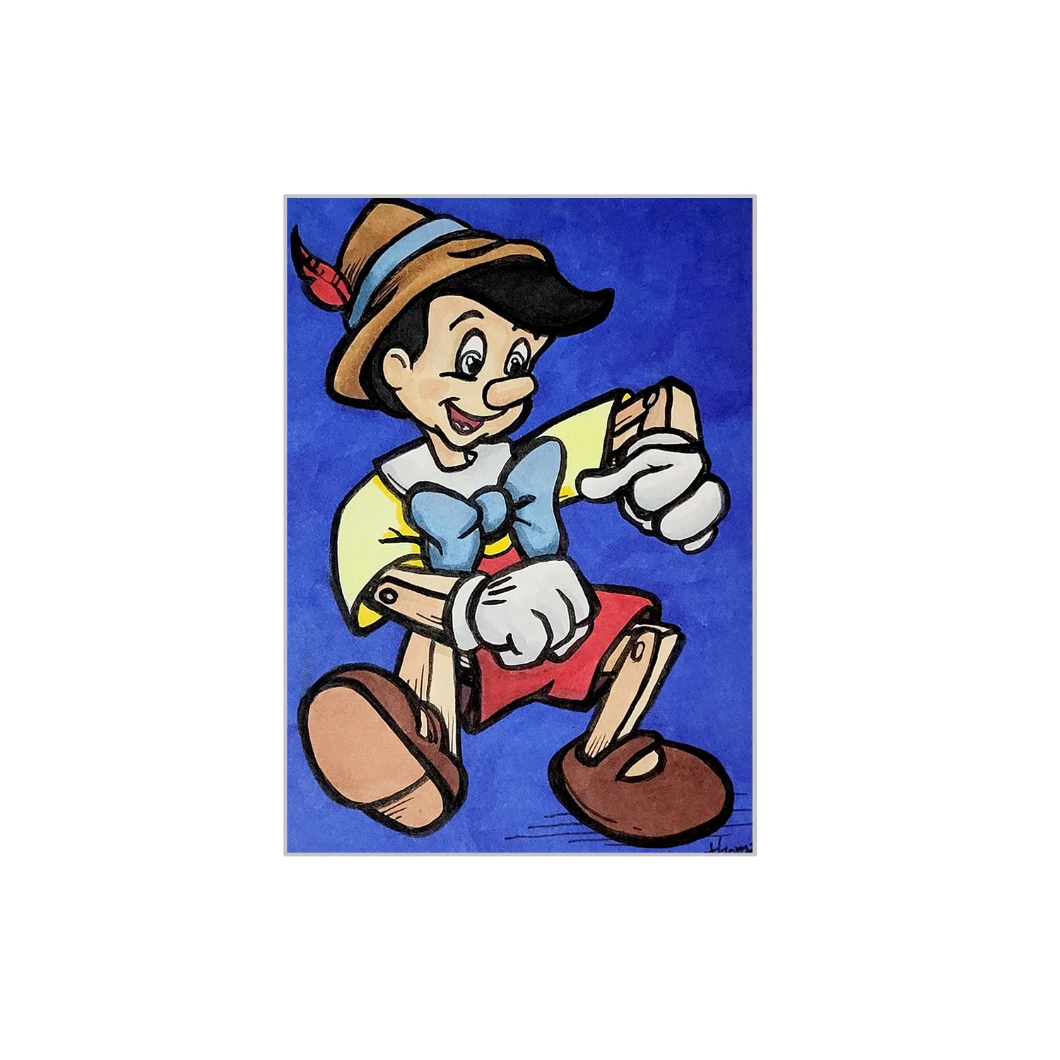 Pinocchio - Original Art Sketchcard — Spectral Void Comics & More