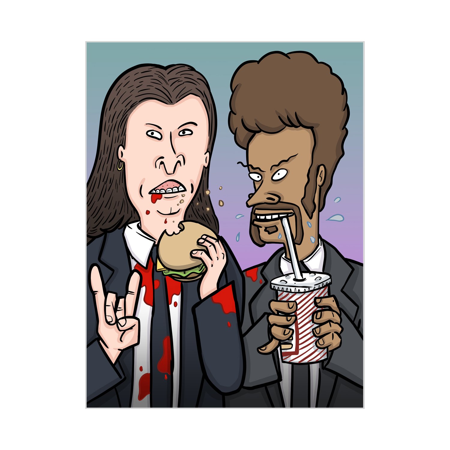 Pulp Beavis & Butthead - Limited Edition Print — Spectral Void Comics & More