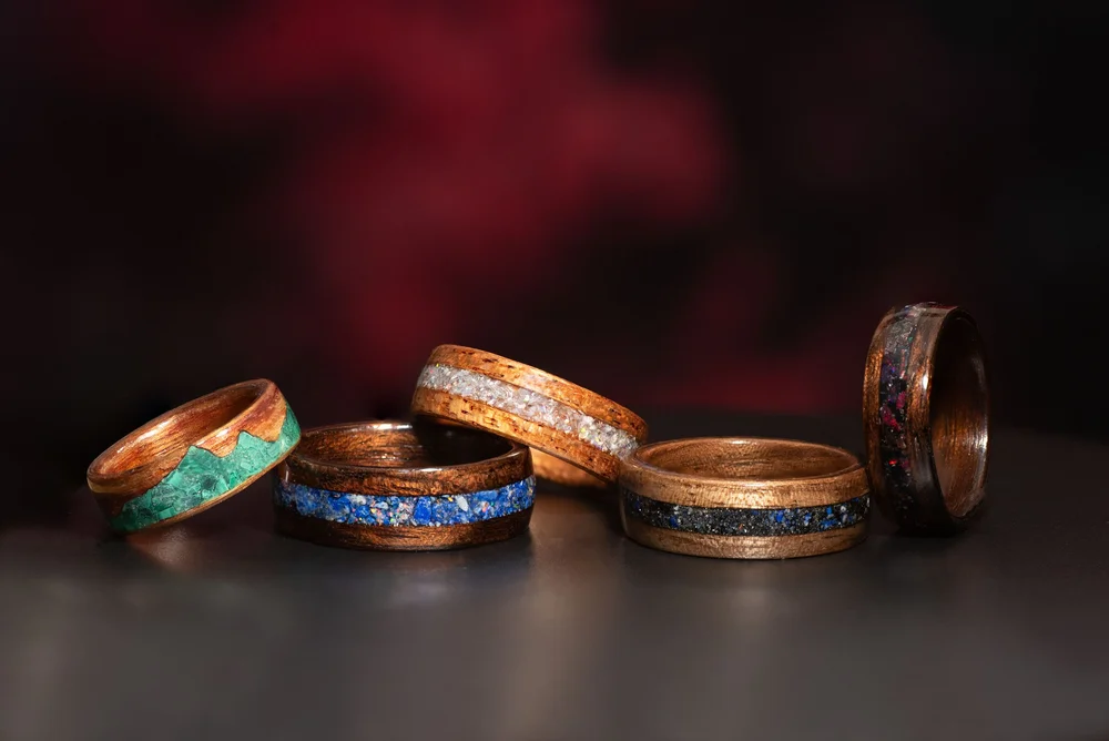 Artisan Wood Wedding Rings for Men & Women | Unique Designs ...