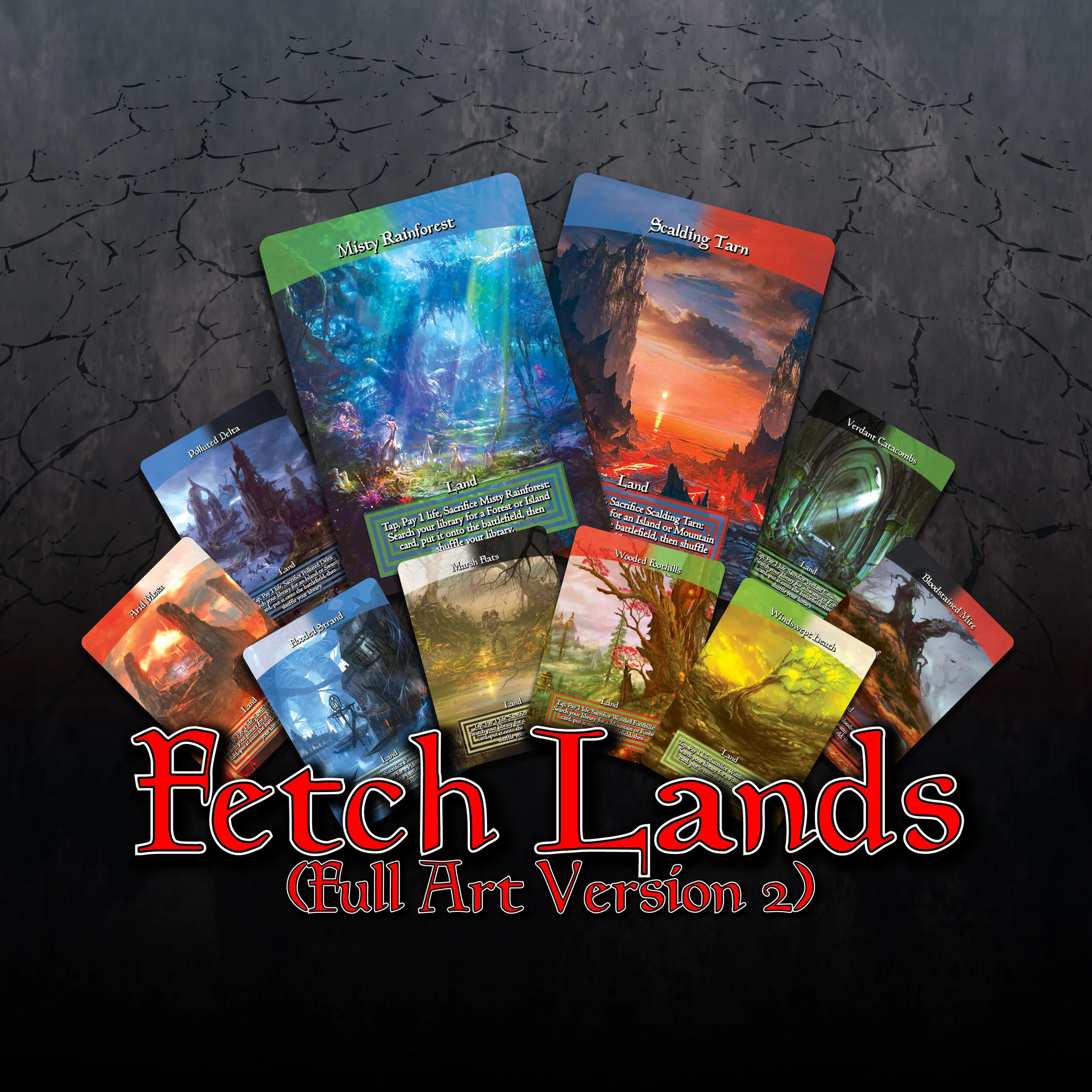 FETCH LANDS VERSION #3 (Full Art) — Magical Creations Site