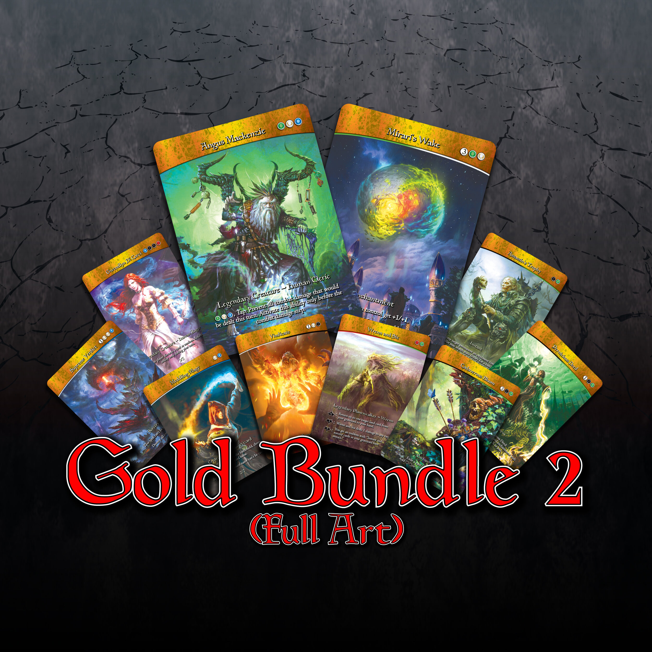 FULL ART GOLD CARDS #2 - 10 Card Set — Magical Creations Site