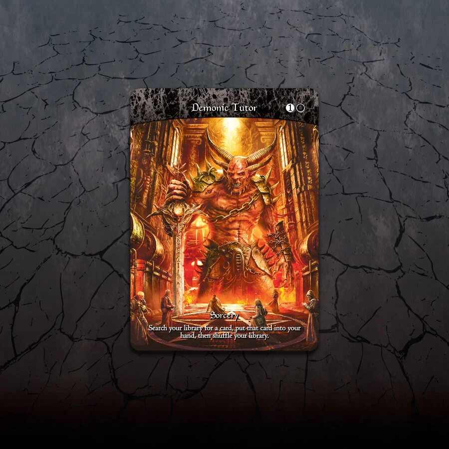 DEMONIC TUTOR 5-PACK VARIANT (Full Art) — Magical Creations Site