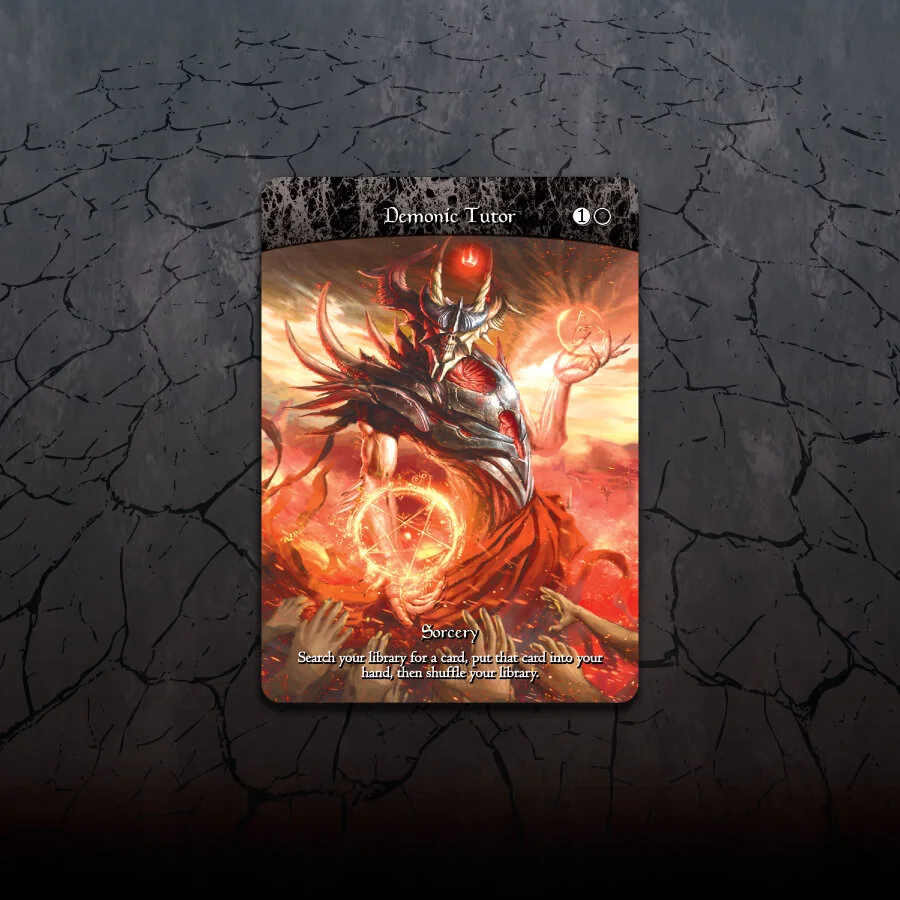 DEMONIC TUTOR 5-PACK VARIANT (Full Art) — Magical Creations Site