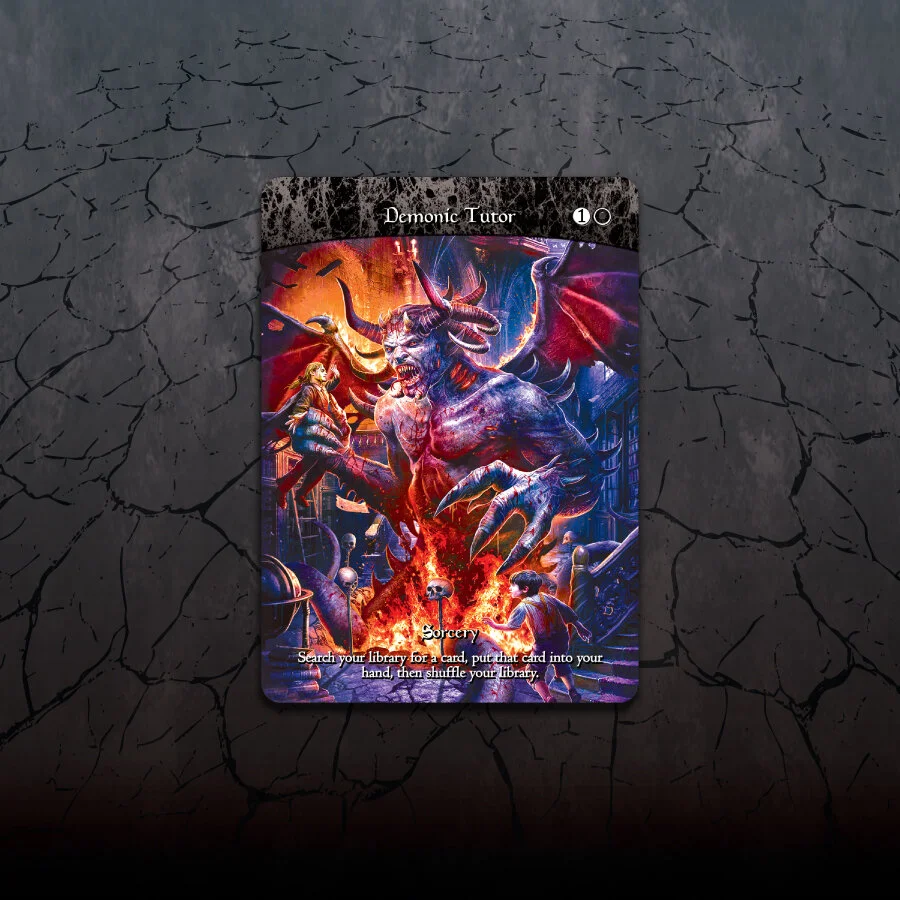 DEMONIC TUTOR 5-PACK VARIANT (Full Art) — Magical Creations Site