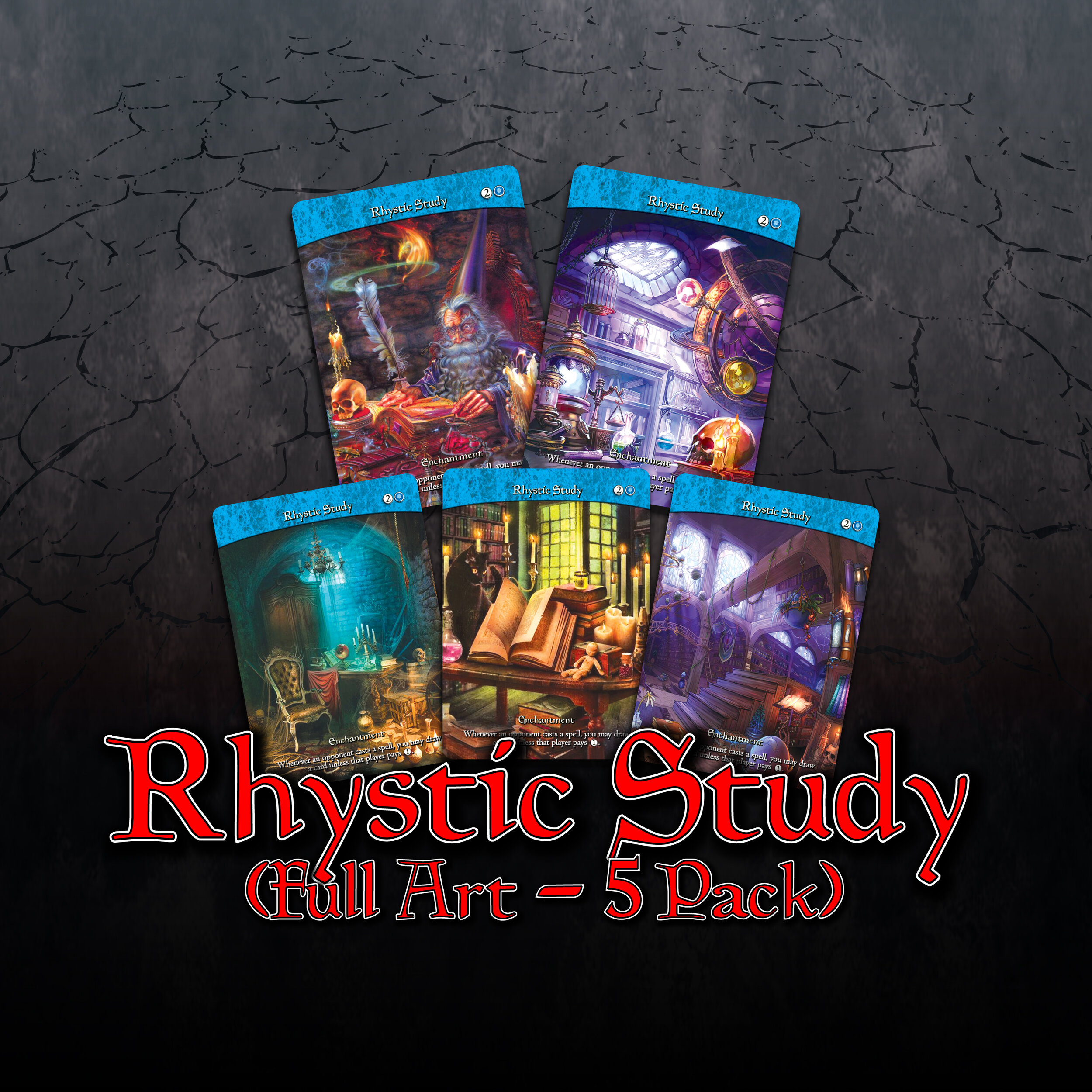 RHYSTIC STUDY 5-PACK VARIANT (Full Art) — Magical Creations Site