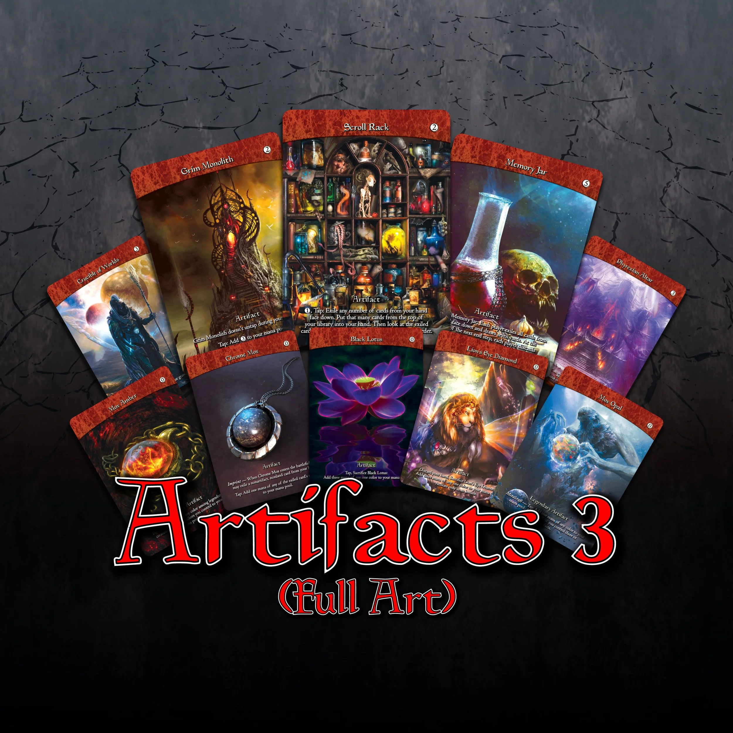 FULL ART ARTIFACTS 3 - 10 Card Set — Magical Creations Site