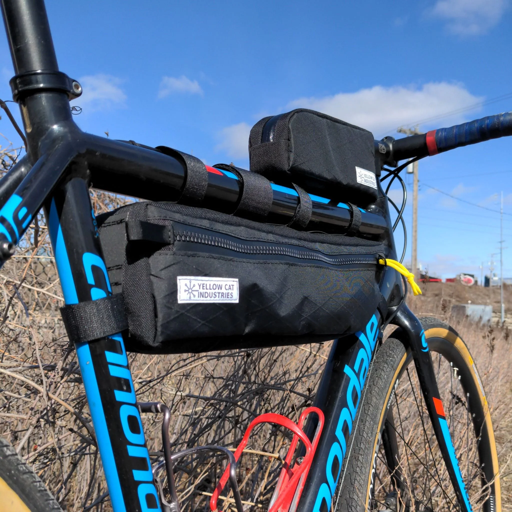 Crash Cat Half Frame Bag — Yellow Cat Industries, Bikepacking and bike ...