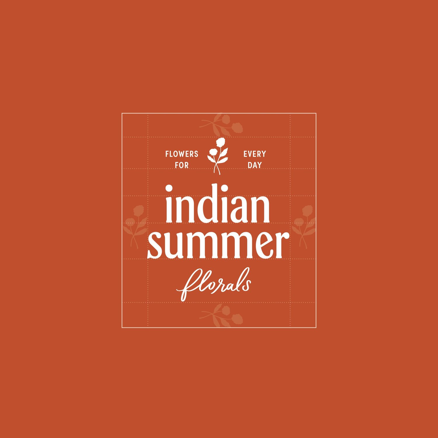 Indian Summer Florals | Florist Branding Design — Olivia Smith