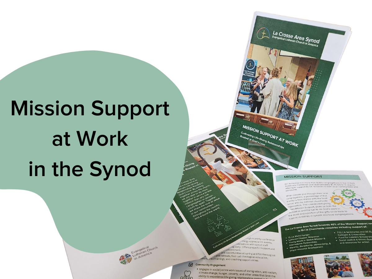 Mission Support — La Crosse Area Synod - ELCA