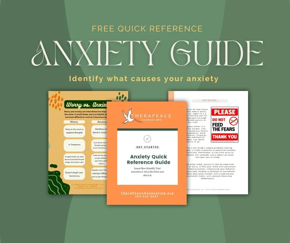 Free Anxiety Quick Reference Guide — Therapeace Counseling | Christian ...