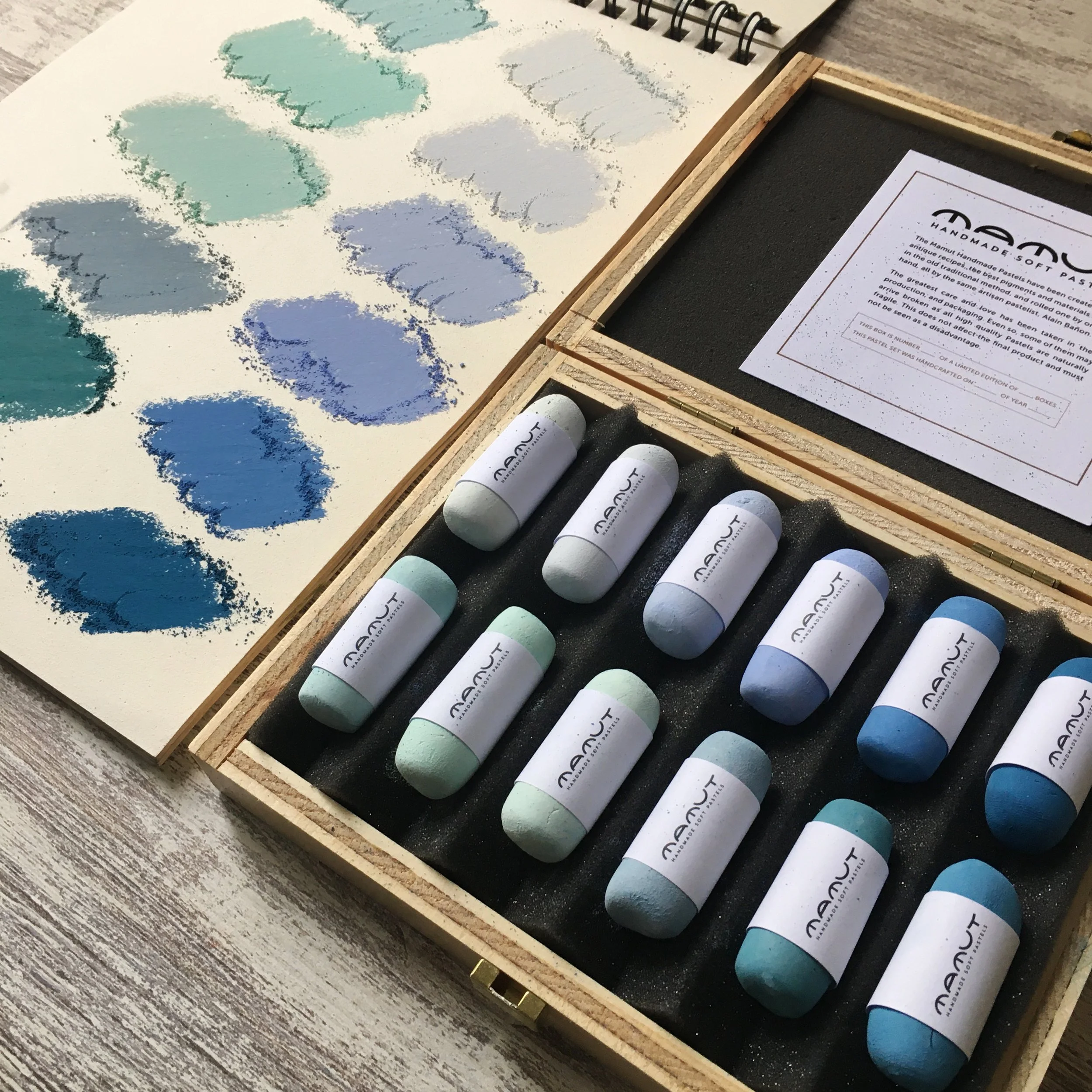 New MAMUT Handmade Soft Pastel Set Small - "Deep Blue" — MAMUT Handmade ...