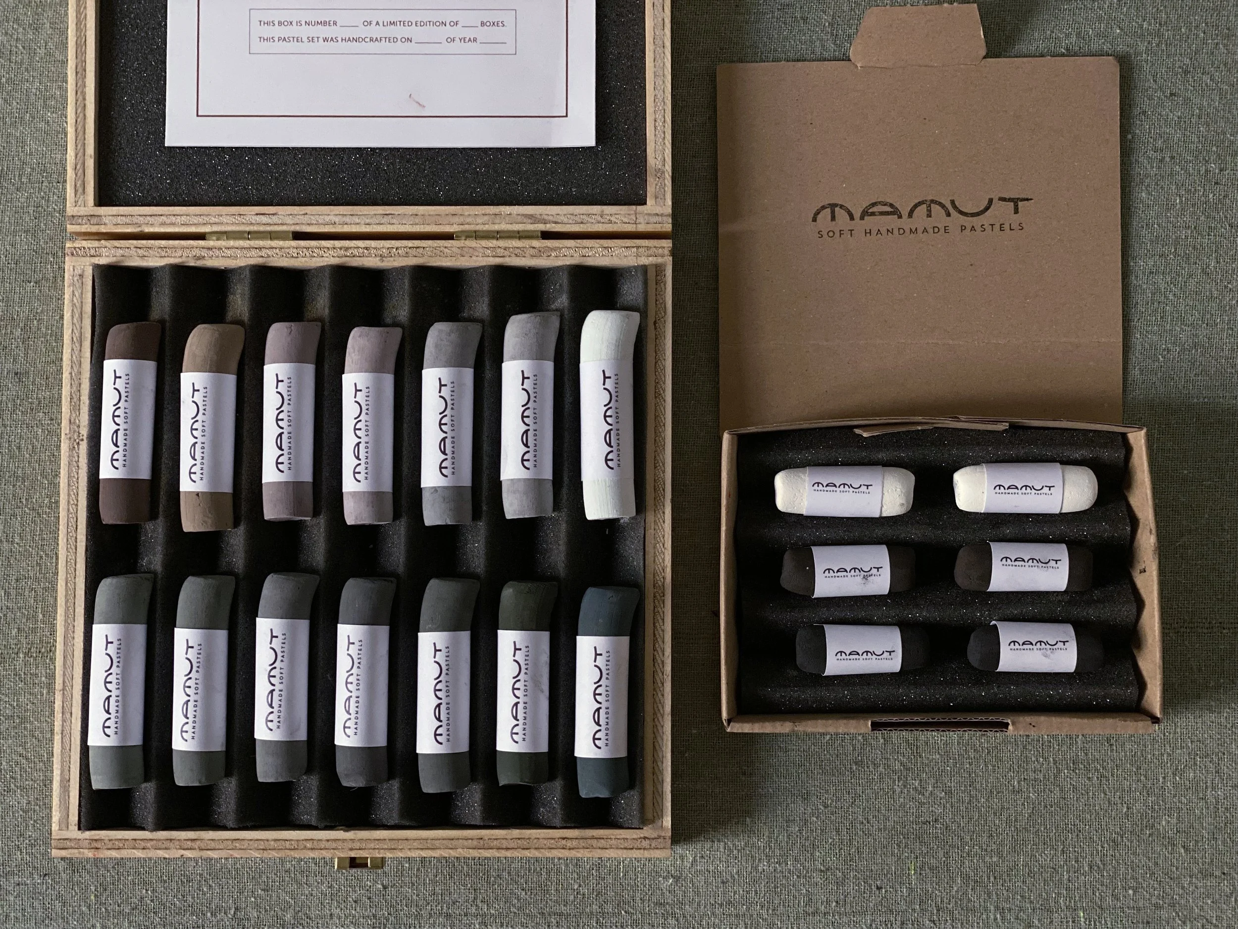 Mamut soft pastel sets, a selection of handmade soft pastels by Mamut ...