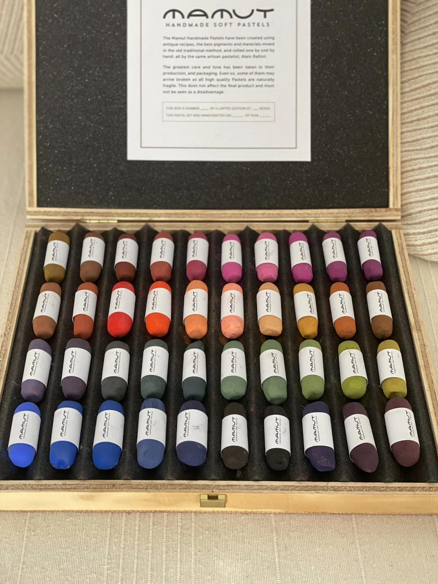 Mamut soft pastel sets, a selection of handmade soft pastels by Mamut ...