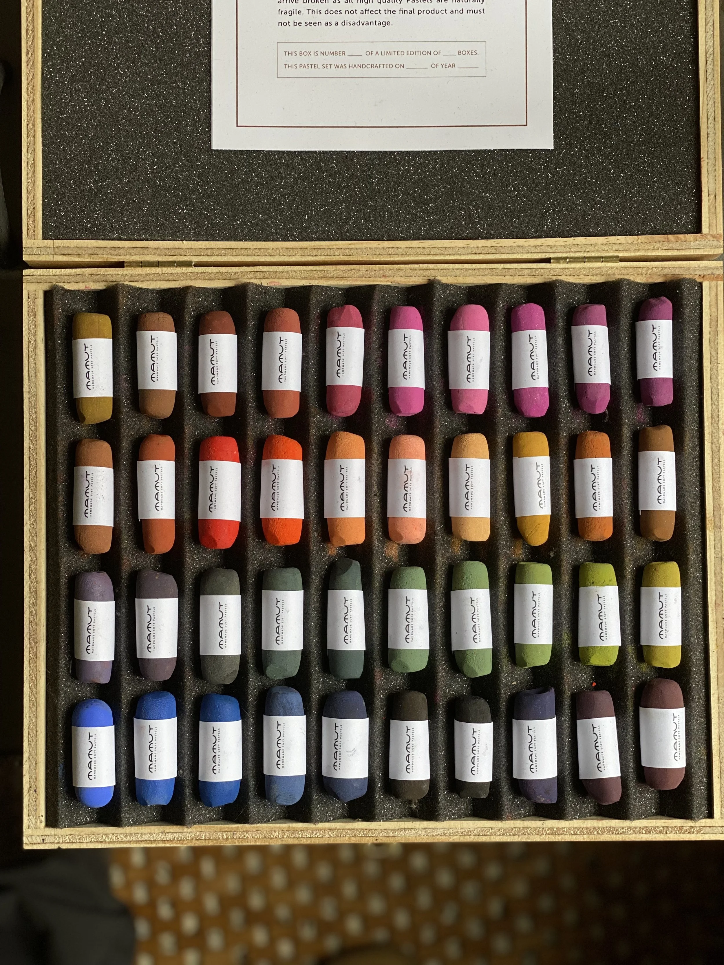 Mamut soft pastel sets, a selection of handmade soft pastels by Mamut ...
