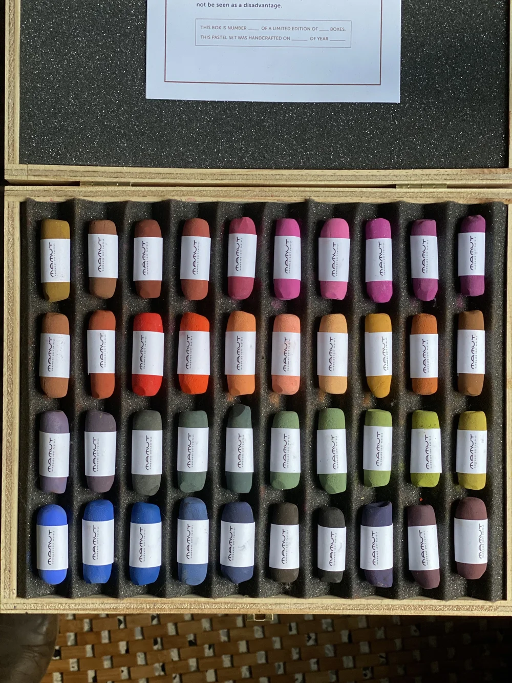 Mamut soft pastel sets, a selection of handmade soft pastels by Mamut ...