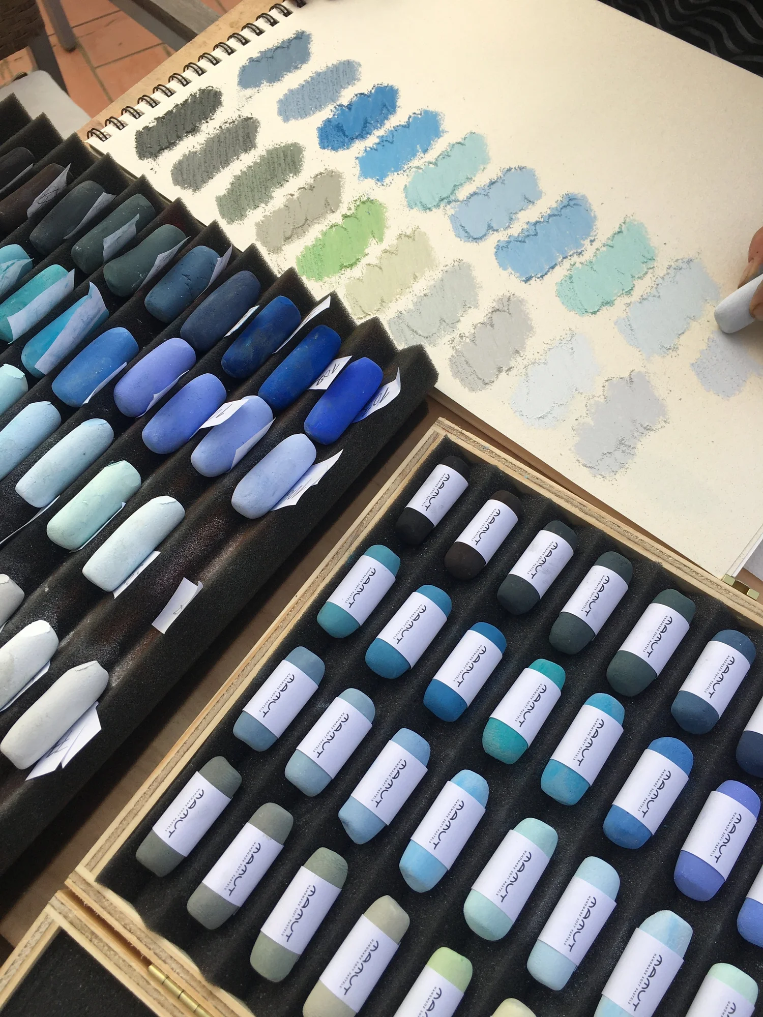 Mamut soft pastel sets, a selection of handmade soft pastels by Mamut ...