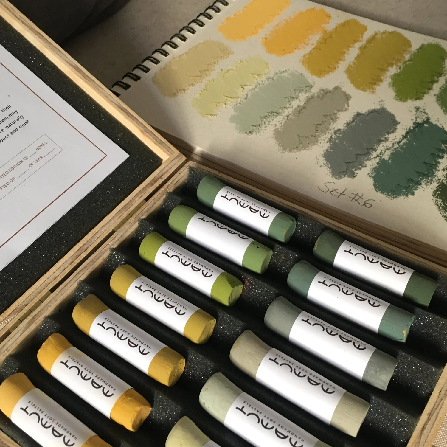 Mamut soft pastel sets, a selection of handmade soft pastels by Mamut ...