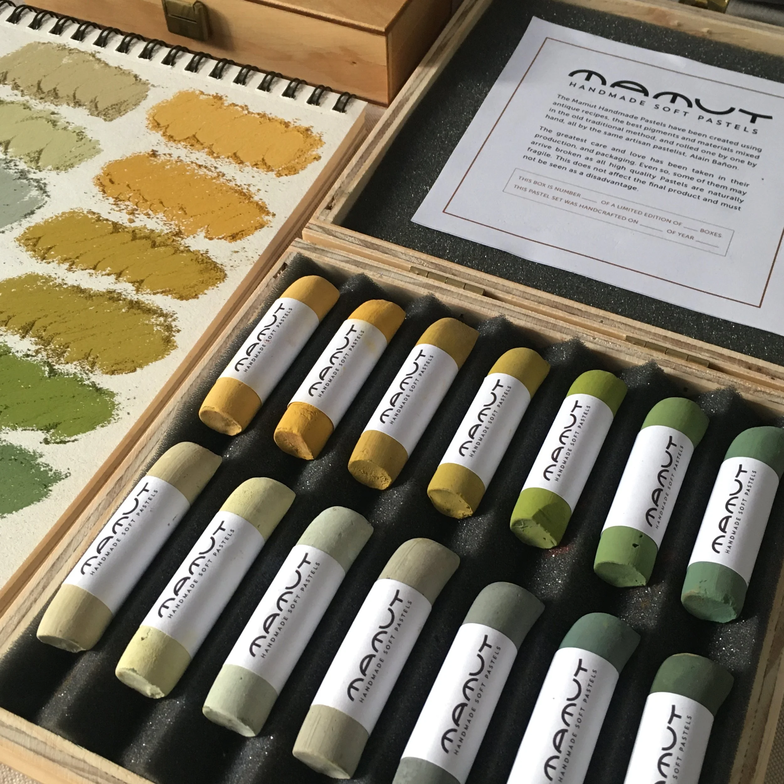 Mamut soft pastel sets, a selection of handmade soft pastels by Mamut ...