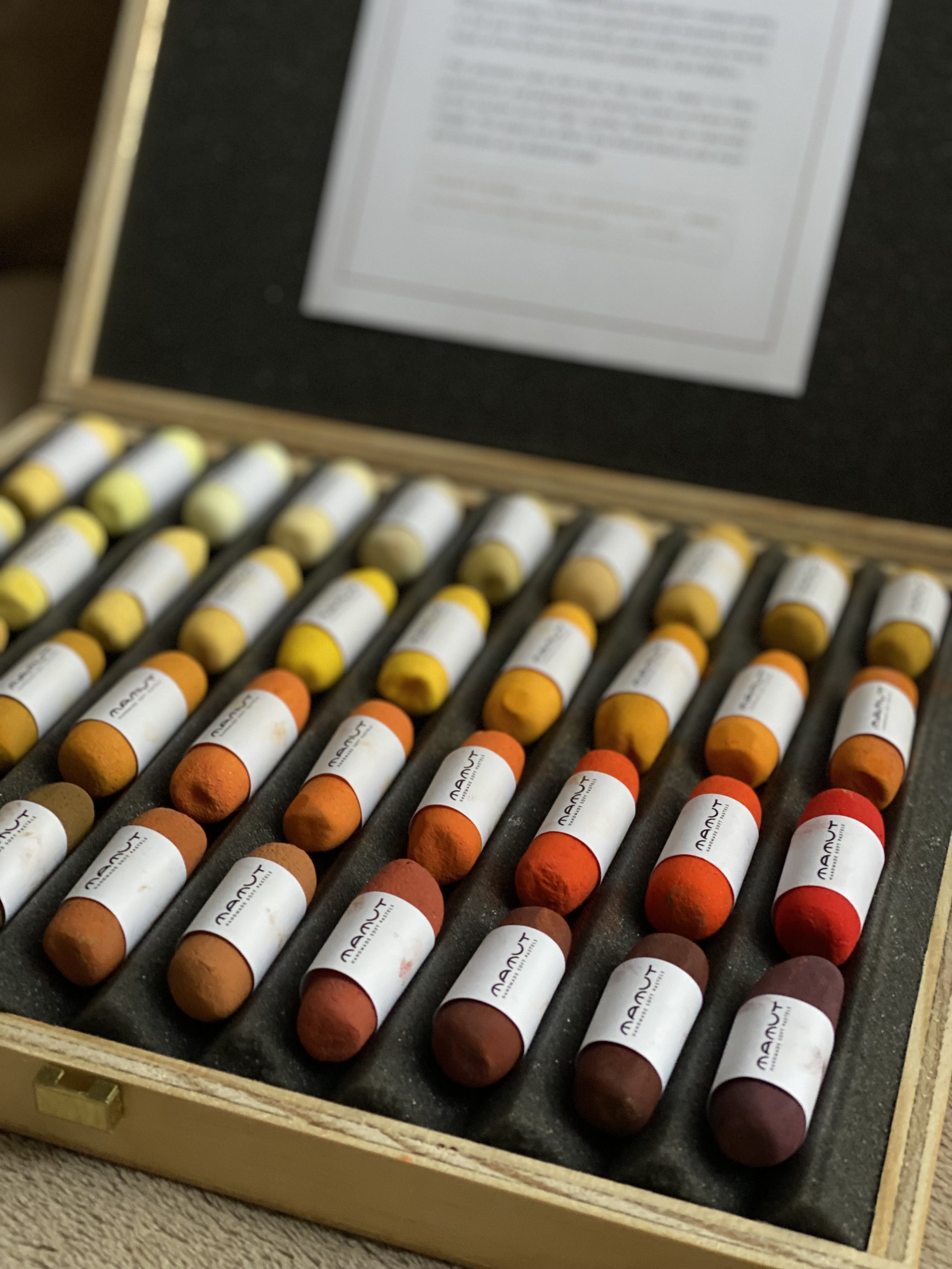 Mamut soft pastel sets, a selection of handmade soft pastels by Mamut ...