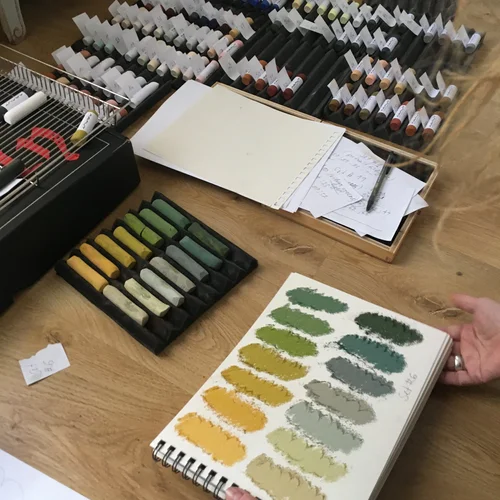 Mamut soft pastel sets, a selection of handmade soft pastels by Mamut ...