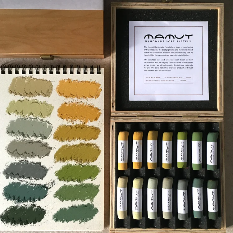 Mamut soft pastel sets, a selection of handmade soft pastels by Mamut ...