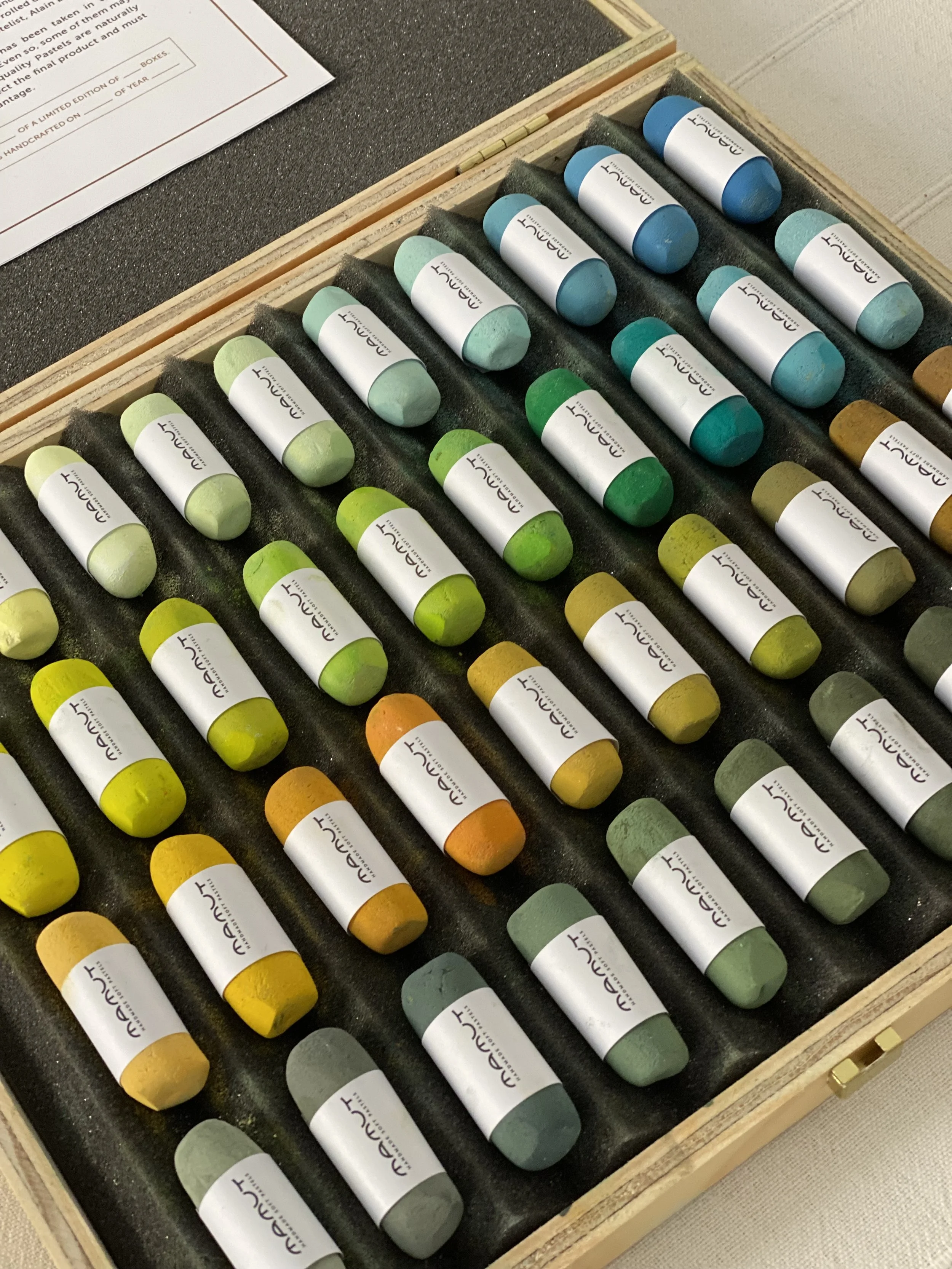 Mamut soft pastel sets, a selection of handmade soft pastels by Mamut ...
