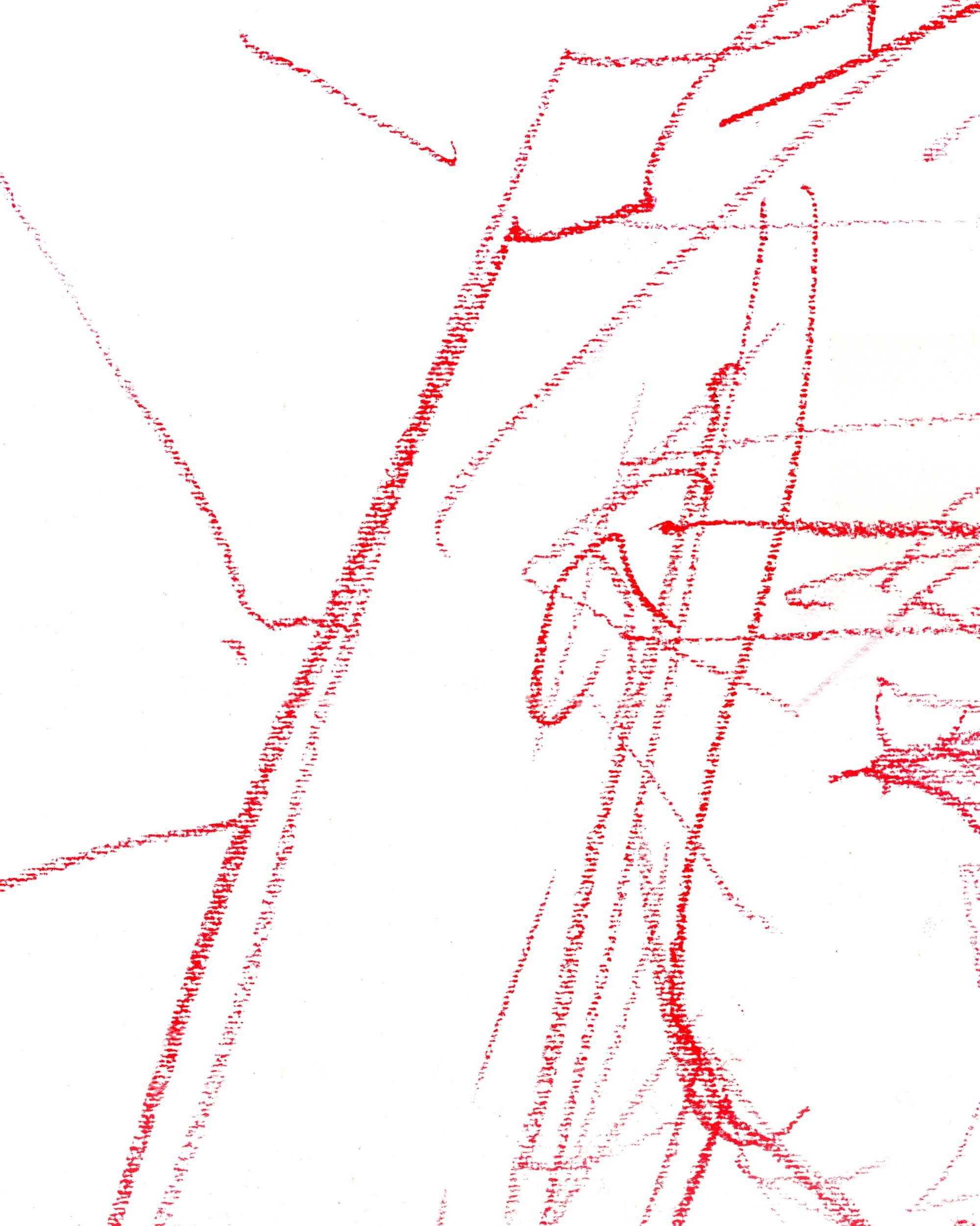 'Red Blanket With a Black Bob (Drawing)' - Original by Jackson Swaby ...