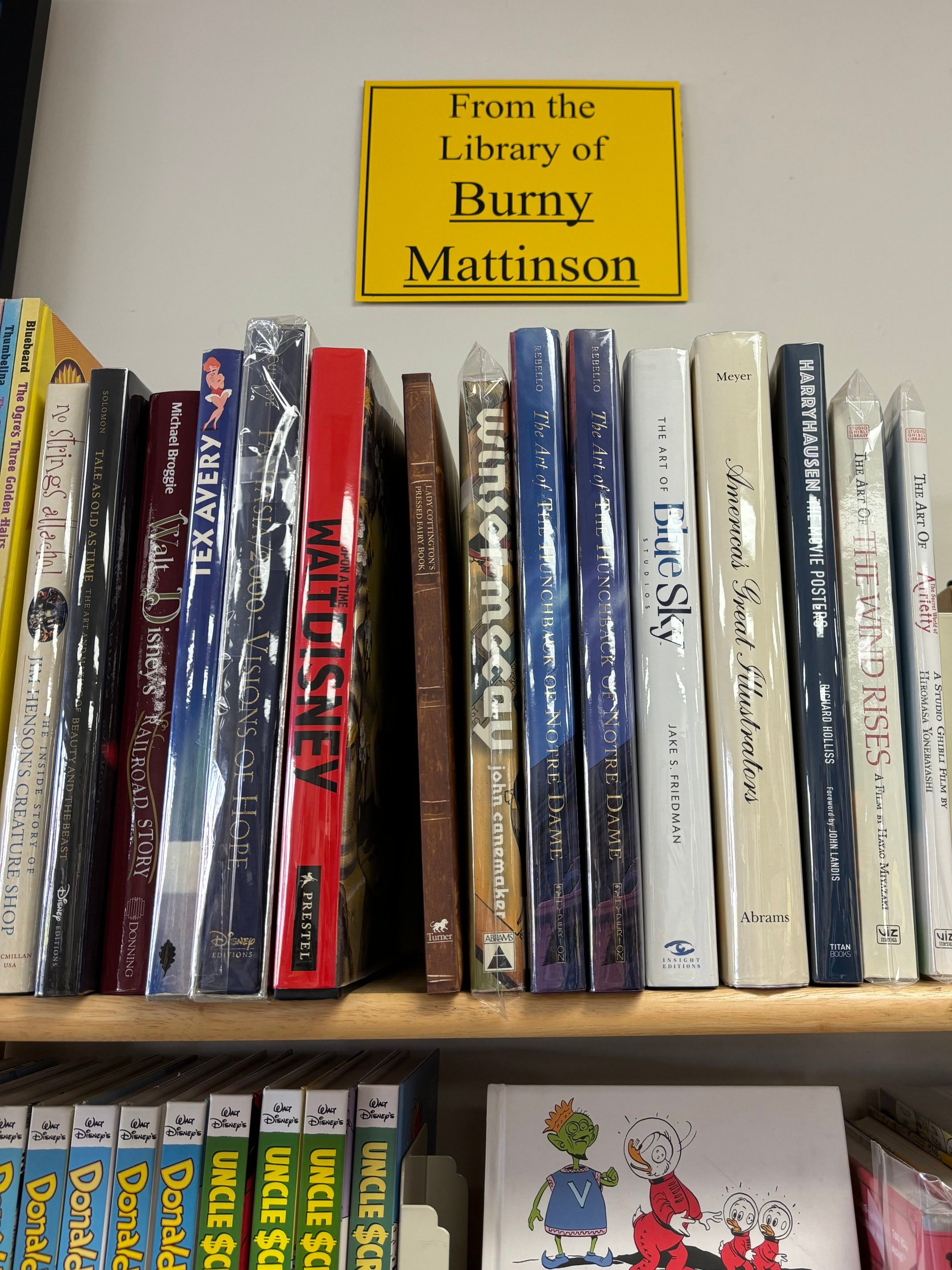 Burny Mattinson’s Library — Animation Complex