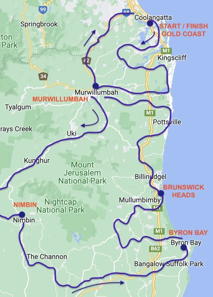 Gold Coast to Byron Bay Cycle Tour — Wide Open Road Cycling Tours