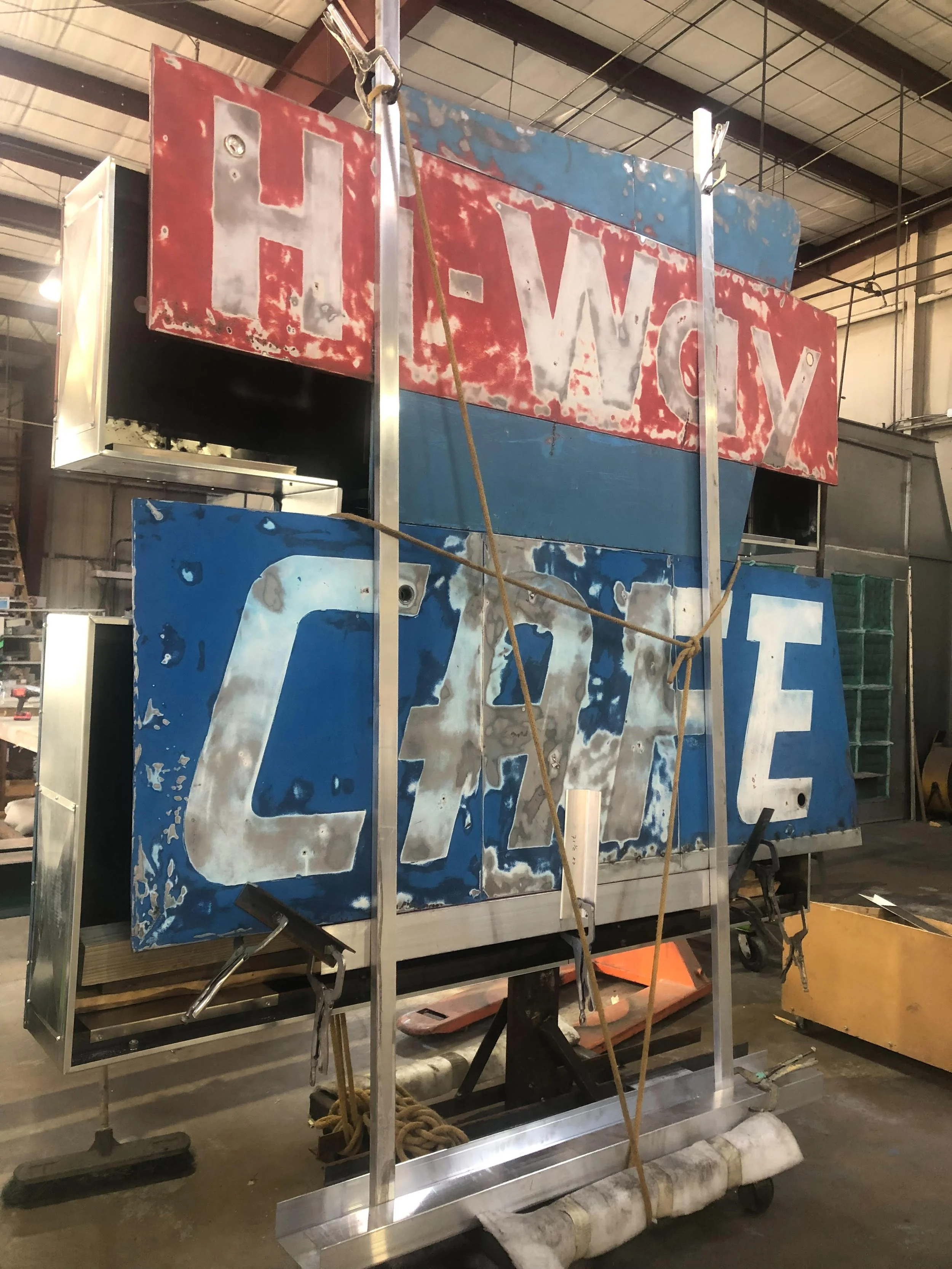 Restoring the Hi-Way Cafe Neon Sign — Oklahoma Route 66 Association